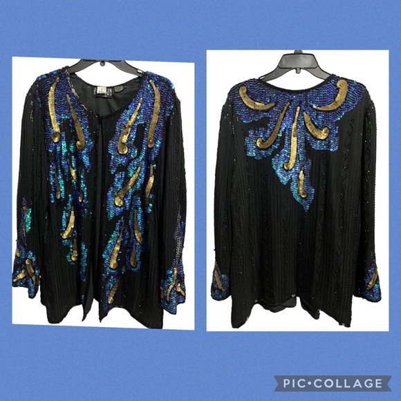 Jakelin Designs | Jackets & Coats | Jakelin Designs Silk And Sequin ...
